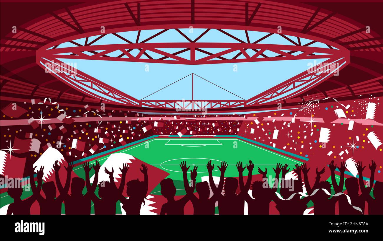 Qatar soccer stadium Stock Photo - Alamy