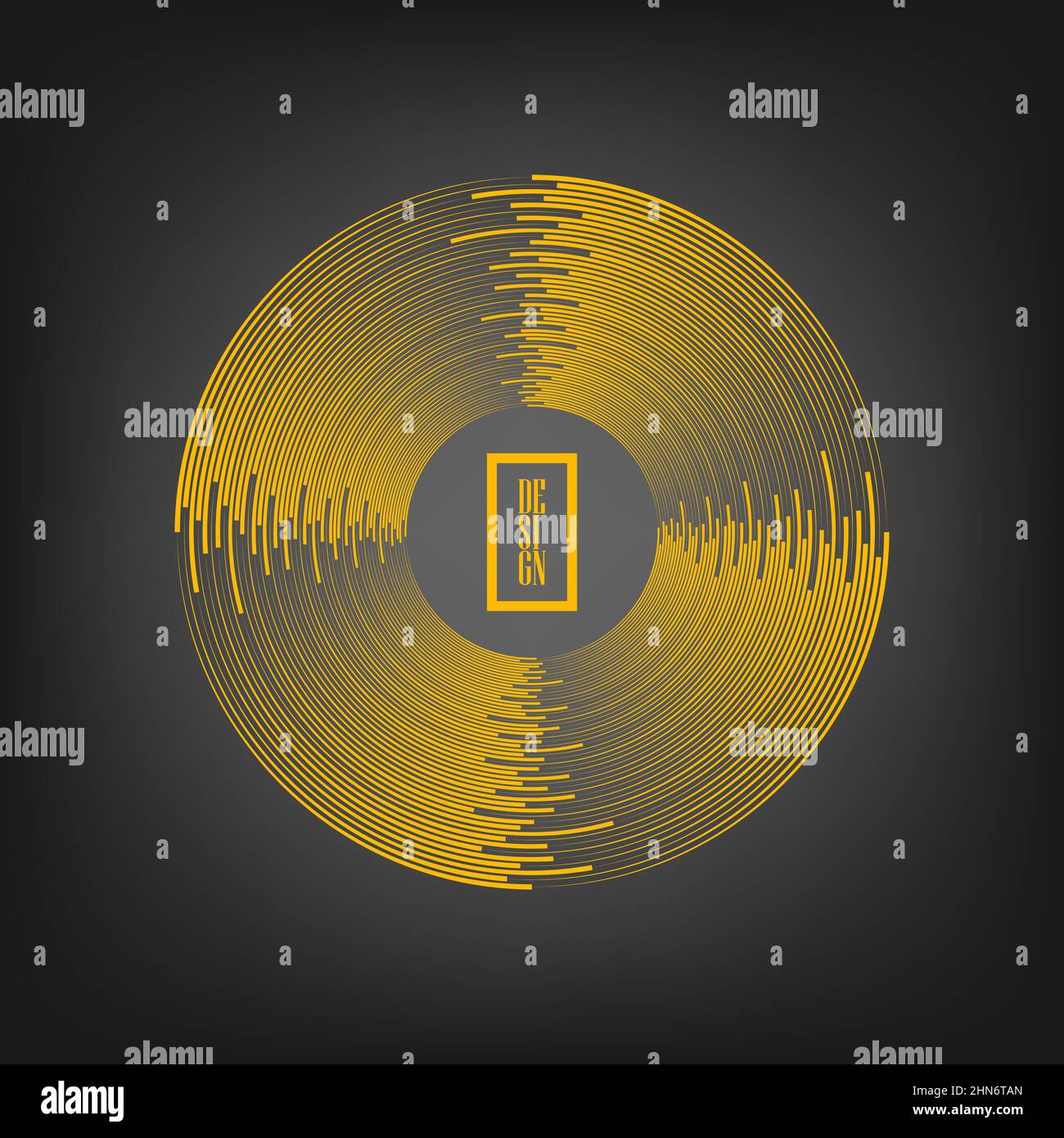 Yellow vector curvy speed lines in circle form. Vector illustration ...