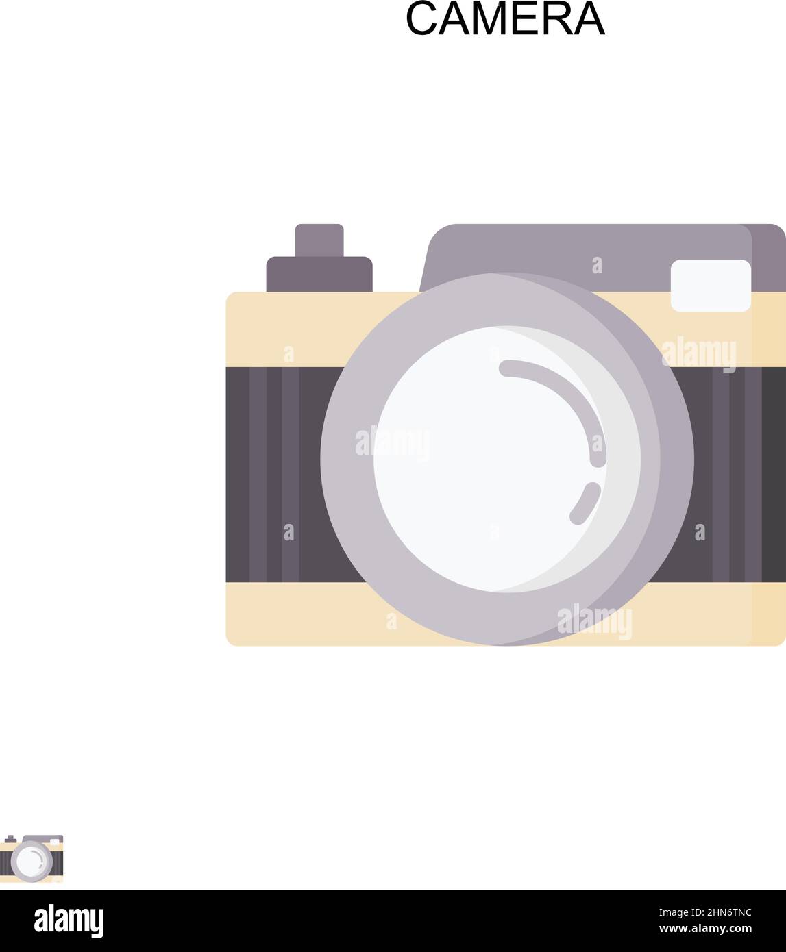 Camera Simple vector icon. Illustration symbol design template for web ...