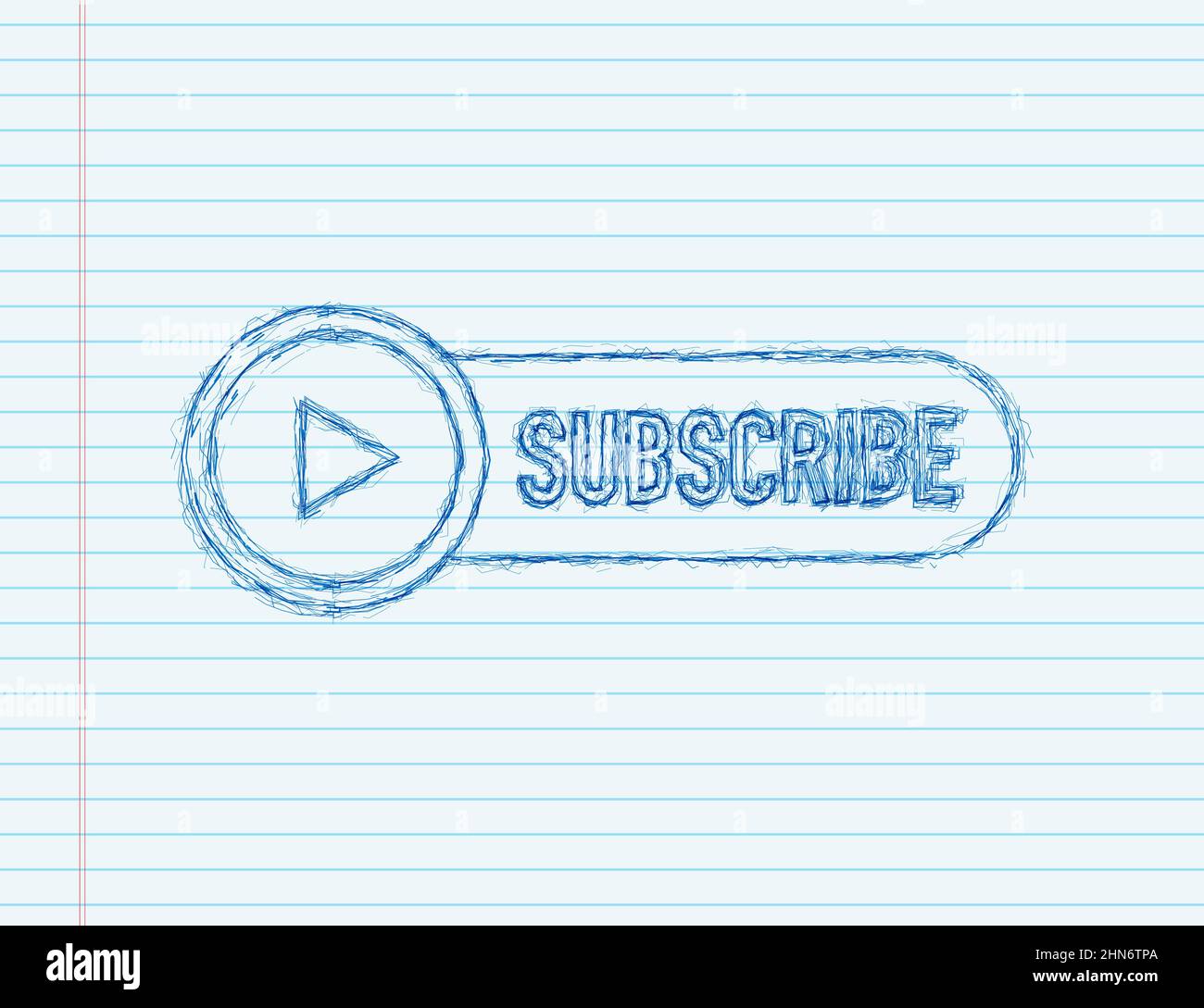 Subscribe Button Template with the notification bell. News subscribe ...