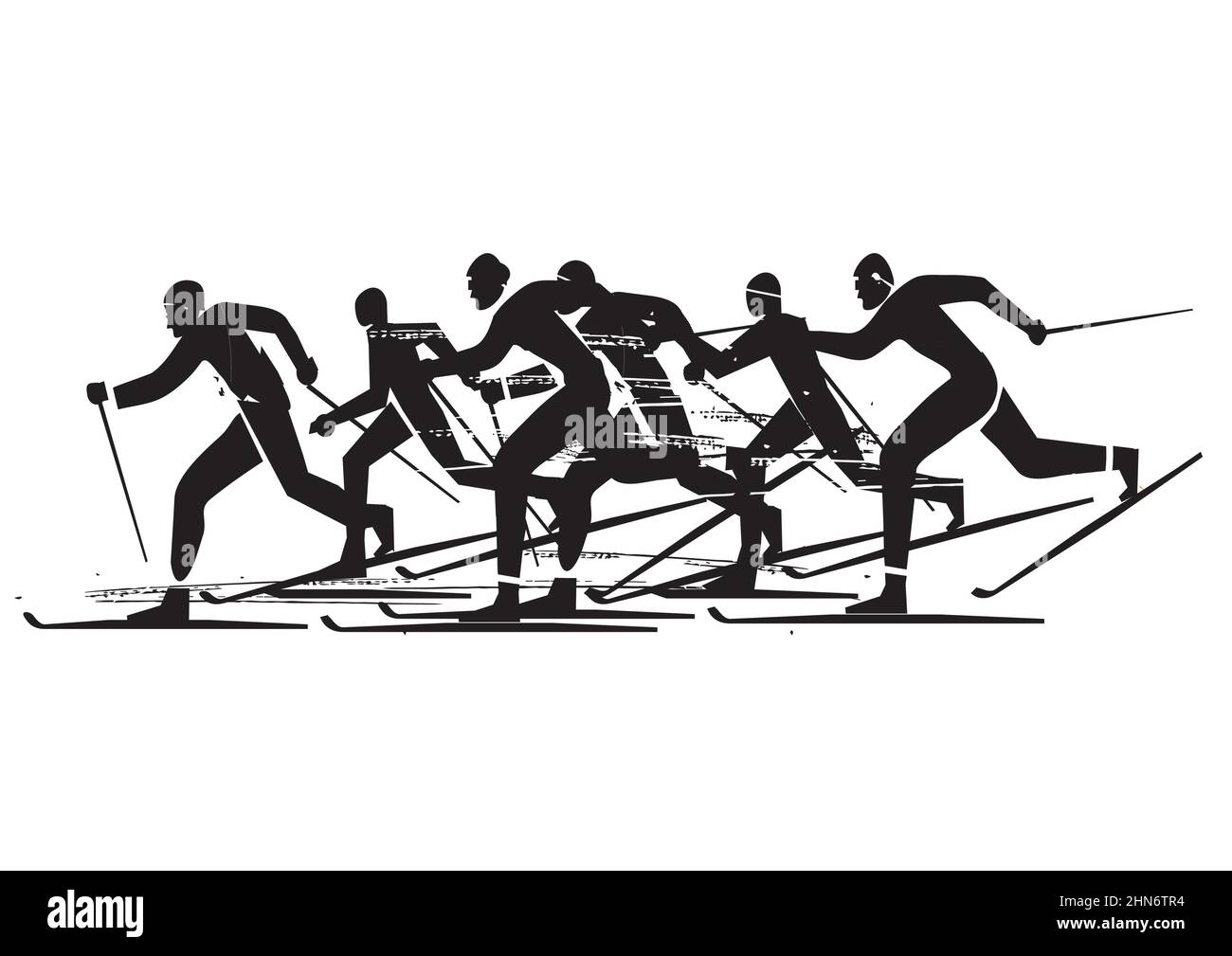 Cross Country Track Silhouette