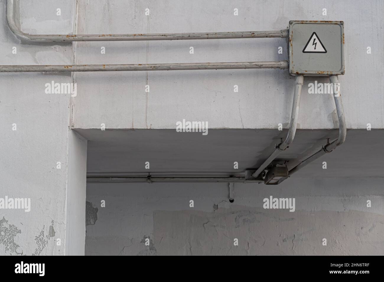 transformer box with channels extending from it. High quality photo ...