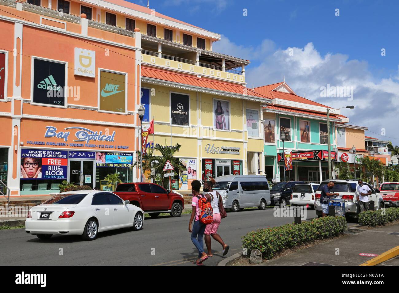 Rodney bay st lucia shops hi-res stock photography and images - Alamy