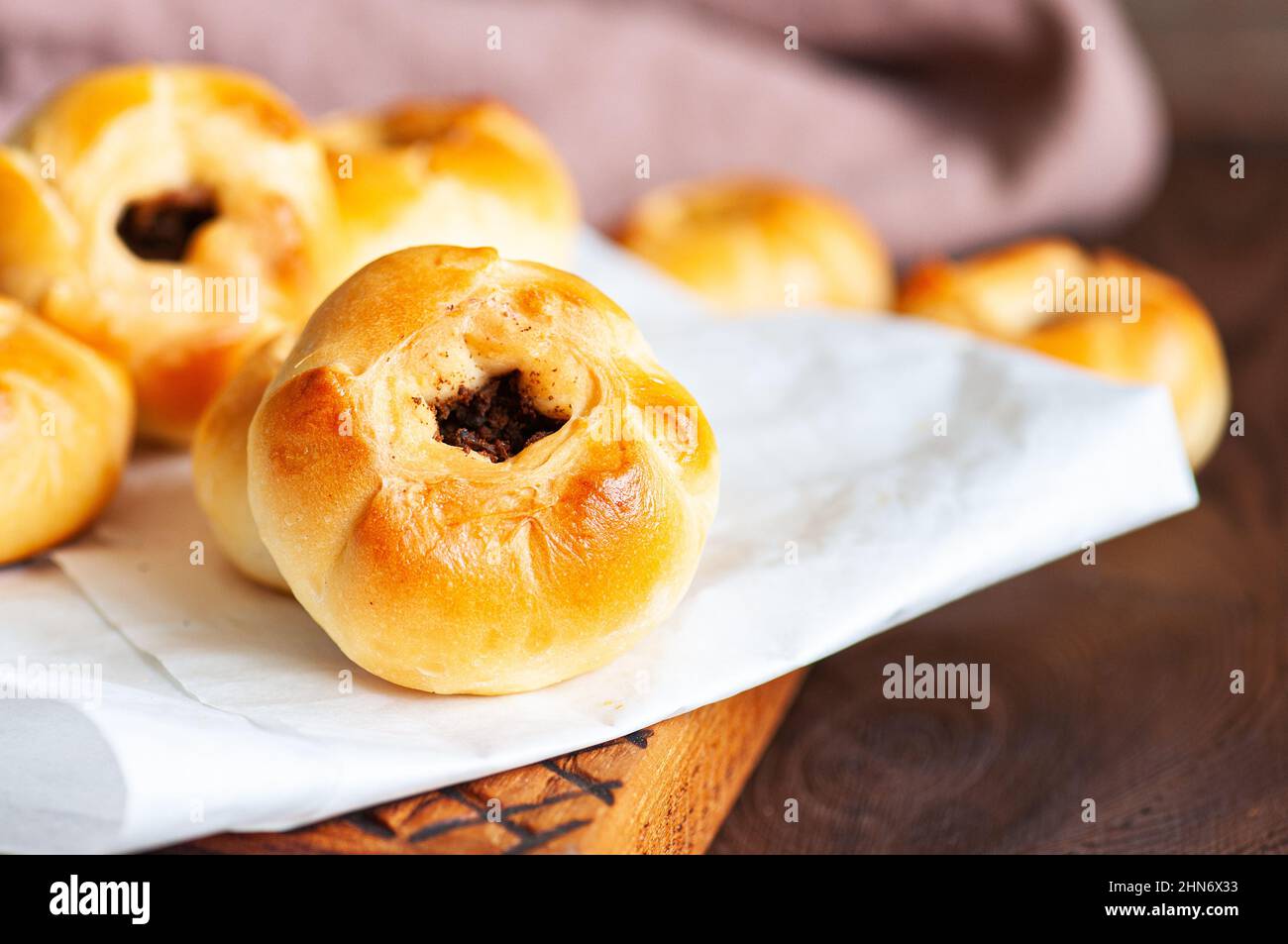 Pies belyash hi-res stock photography and images - Alamy