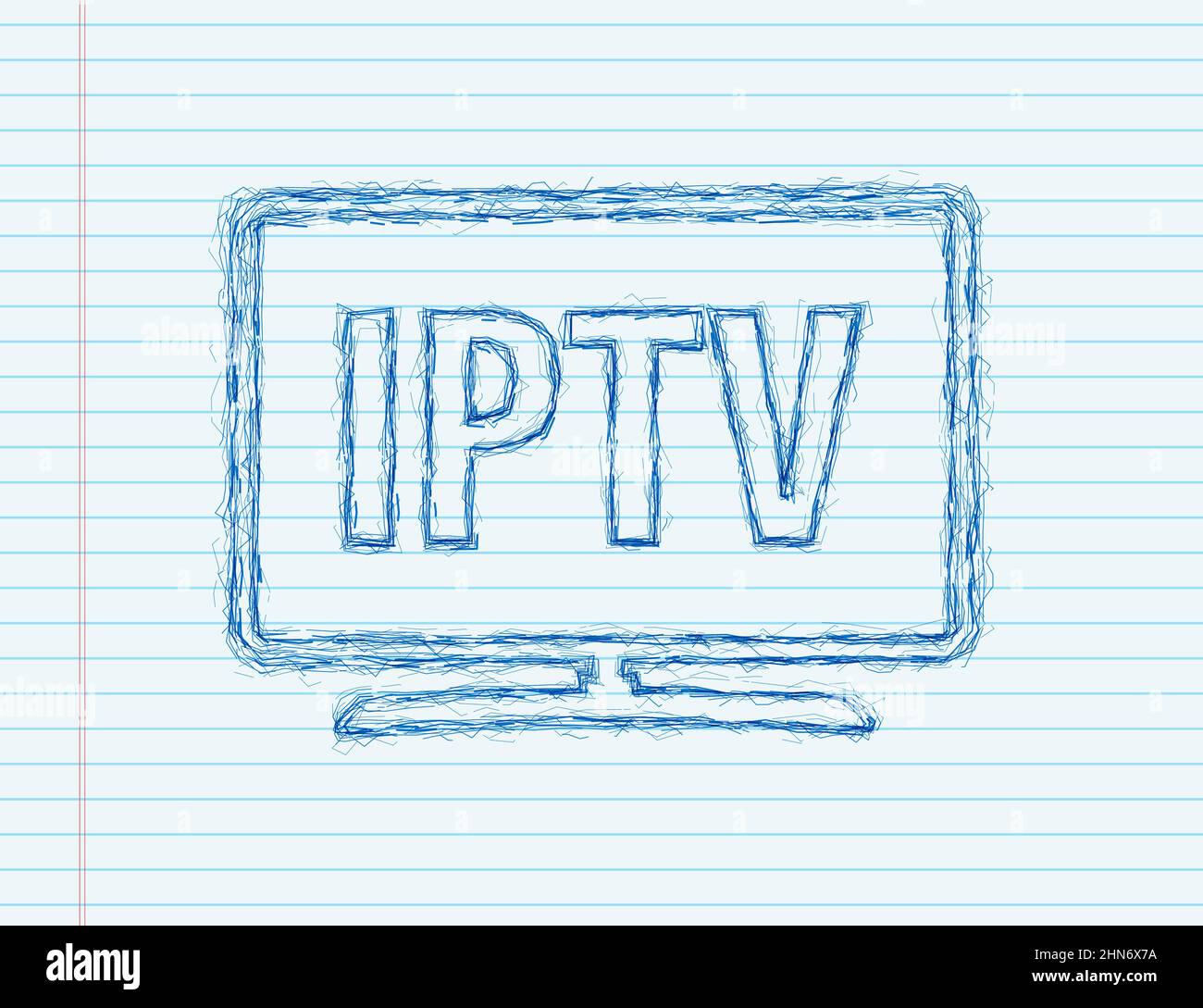 Iptv Badge, icon, logo. sketch icon. Vector stock illustration Stock ...