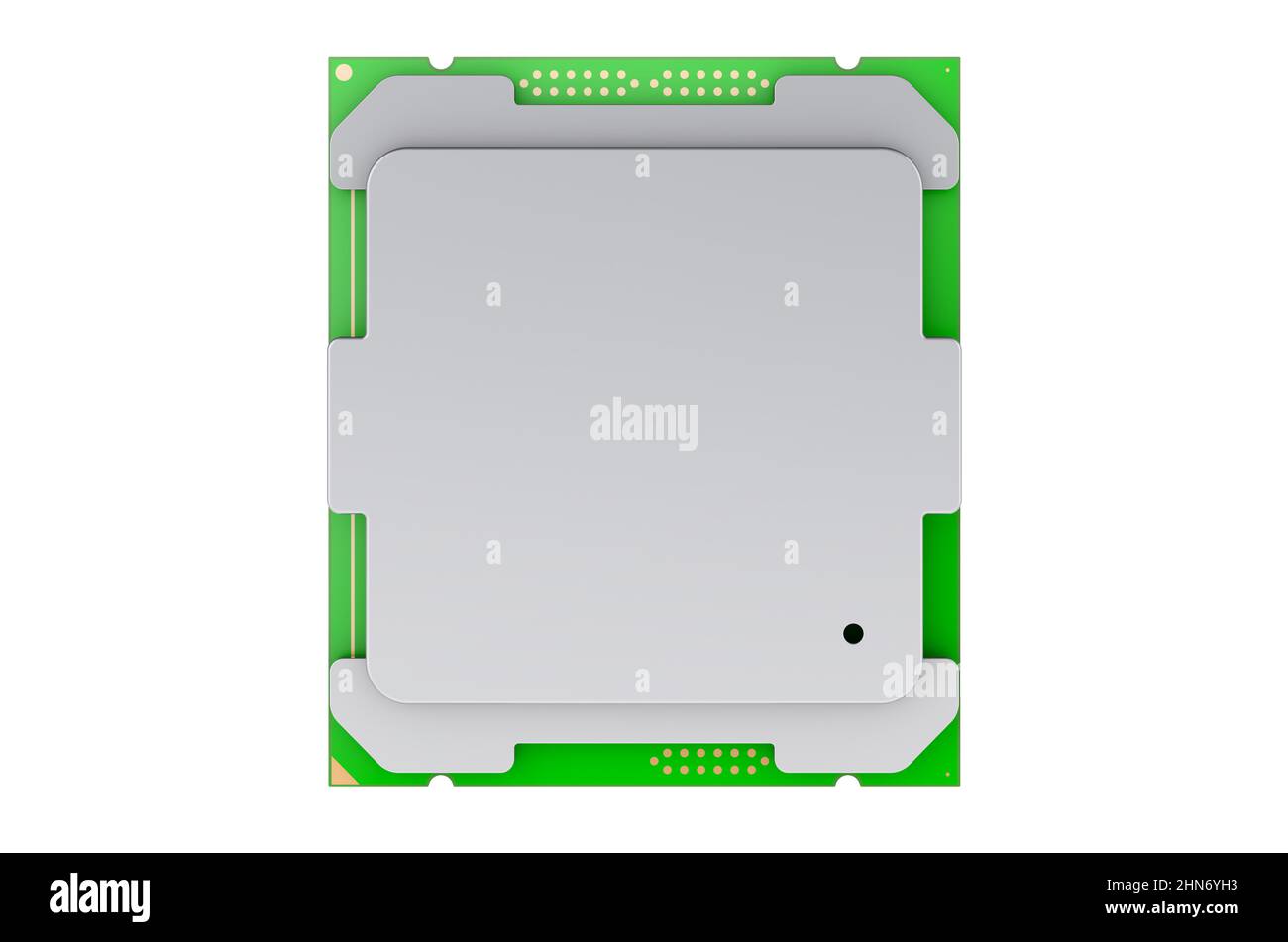 CPU computer processor, 3D rendering isolated on white background Stock ...