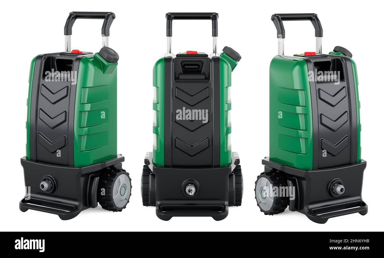 Electric High Pressure Washer, Power Washing Machine. 3D rendering ...