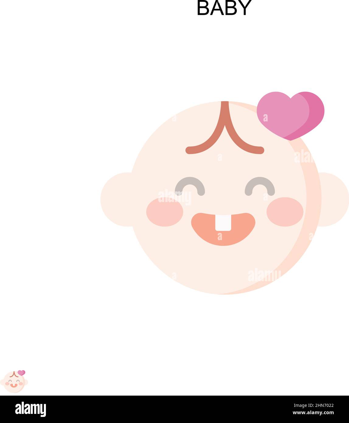 Baby Simple vector icon. Illustration symbol design template for web ...