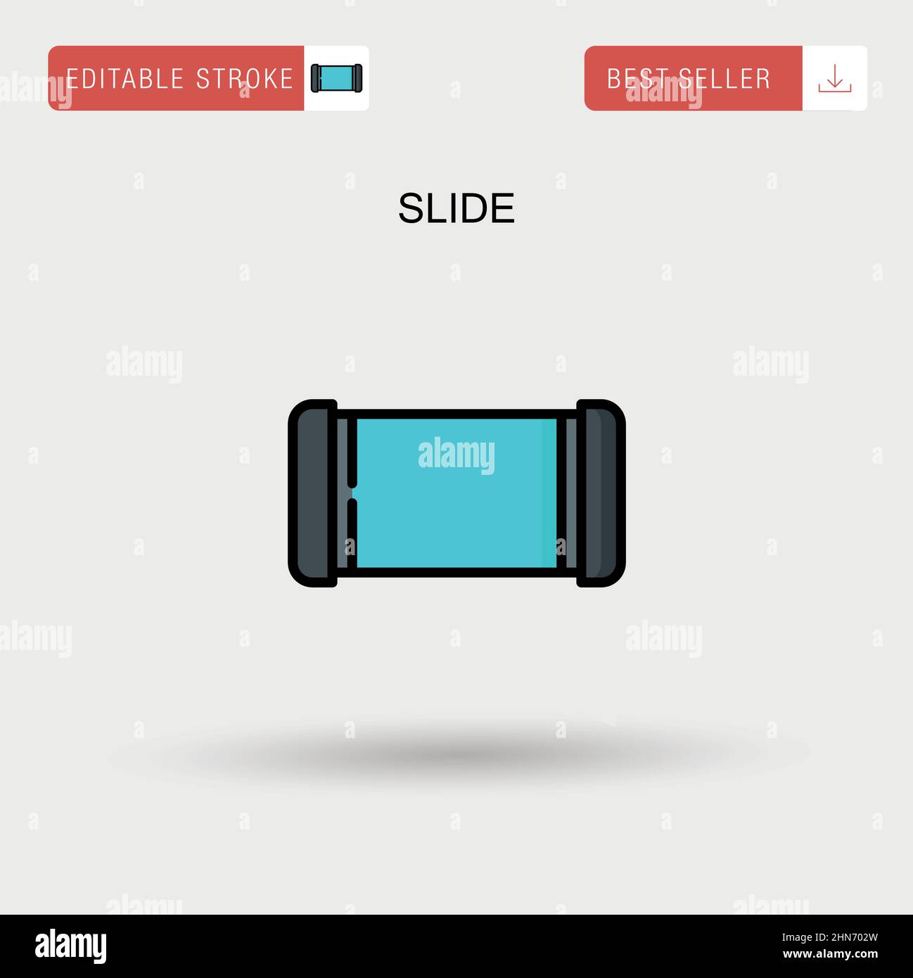 Slide Simple vector icon Stock Vector Image & Art - Alamy