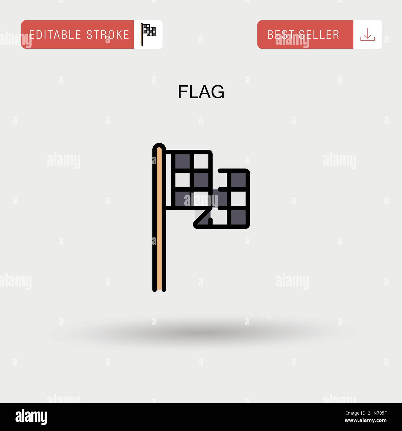 Flag Simple vector icon Stock Vector Image & Art - Alamy