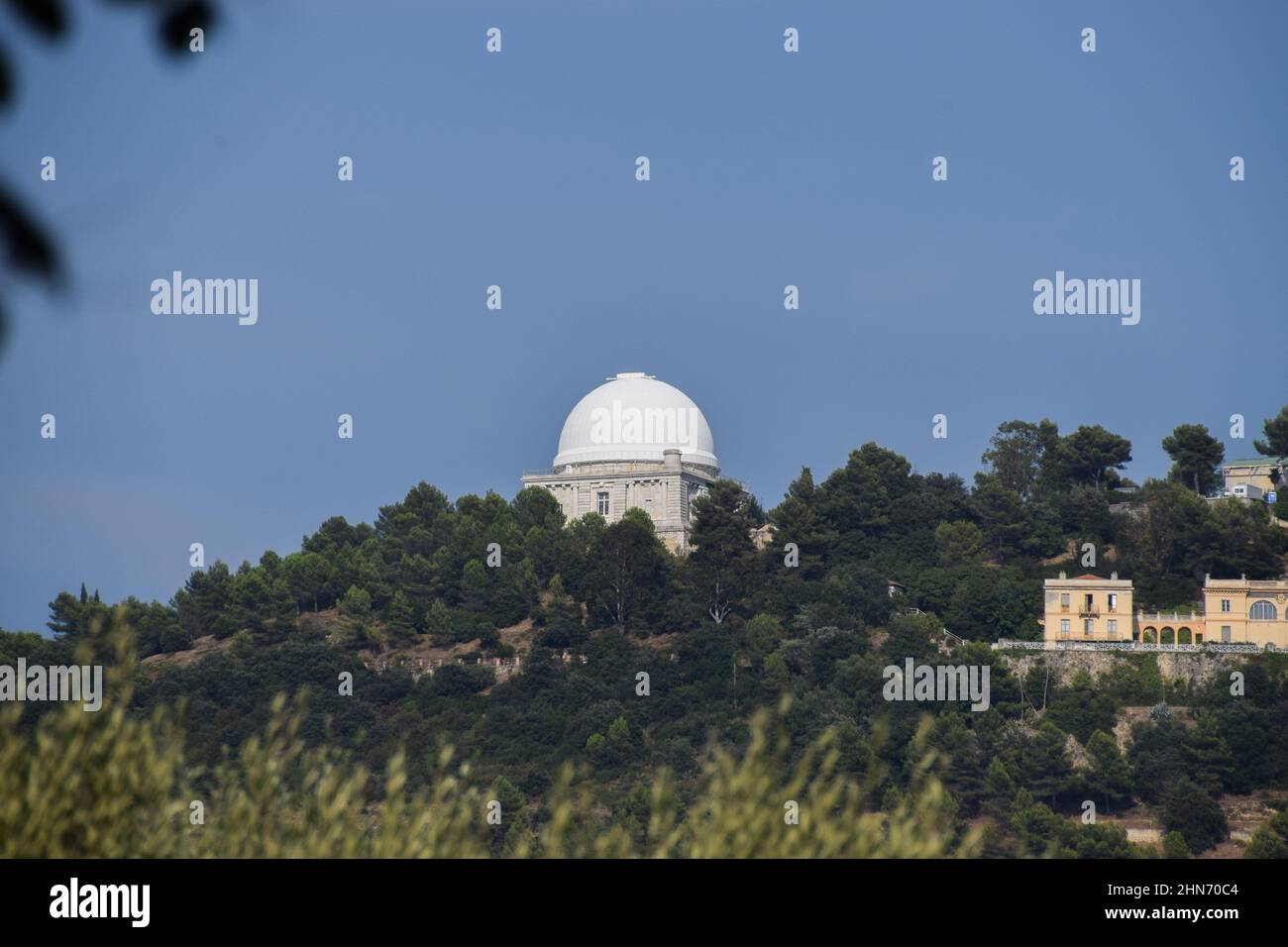 Nice, France, 2019. Cote d'Azur Observatory on Mount Gros. Credit: Vuk ...