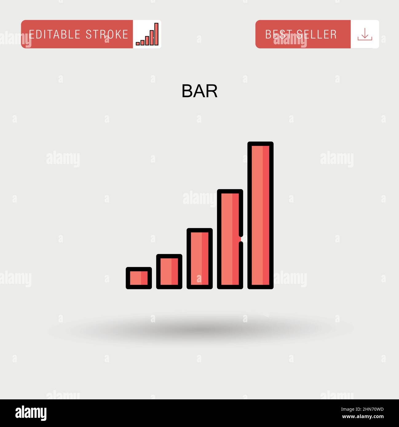 Bar Simple vector icon Stock Vector Image & Art - Alamy