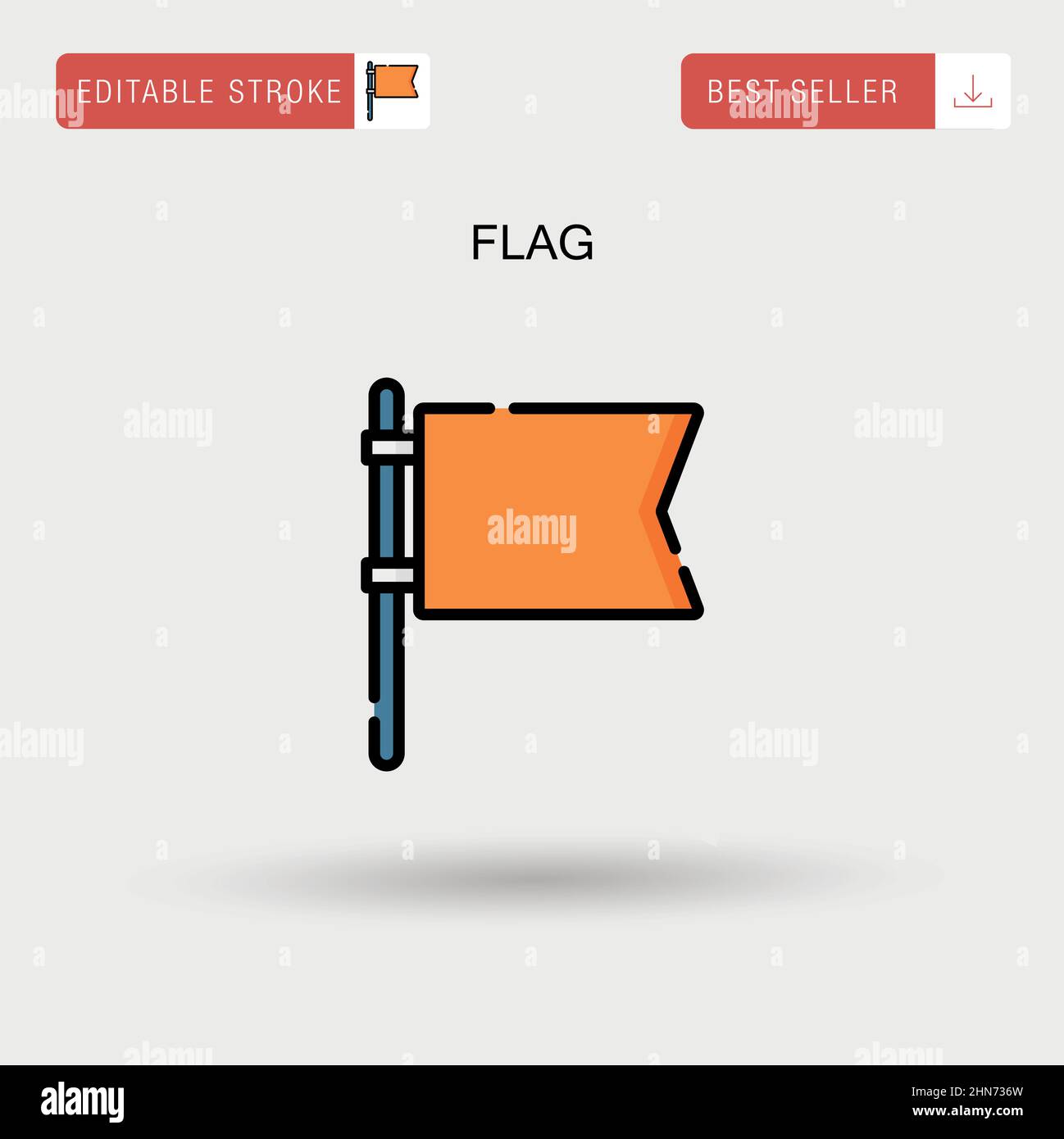 Flag Simple vector icon Stock Vector Image & Art - Alamy