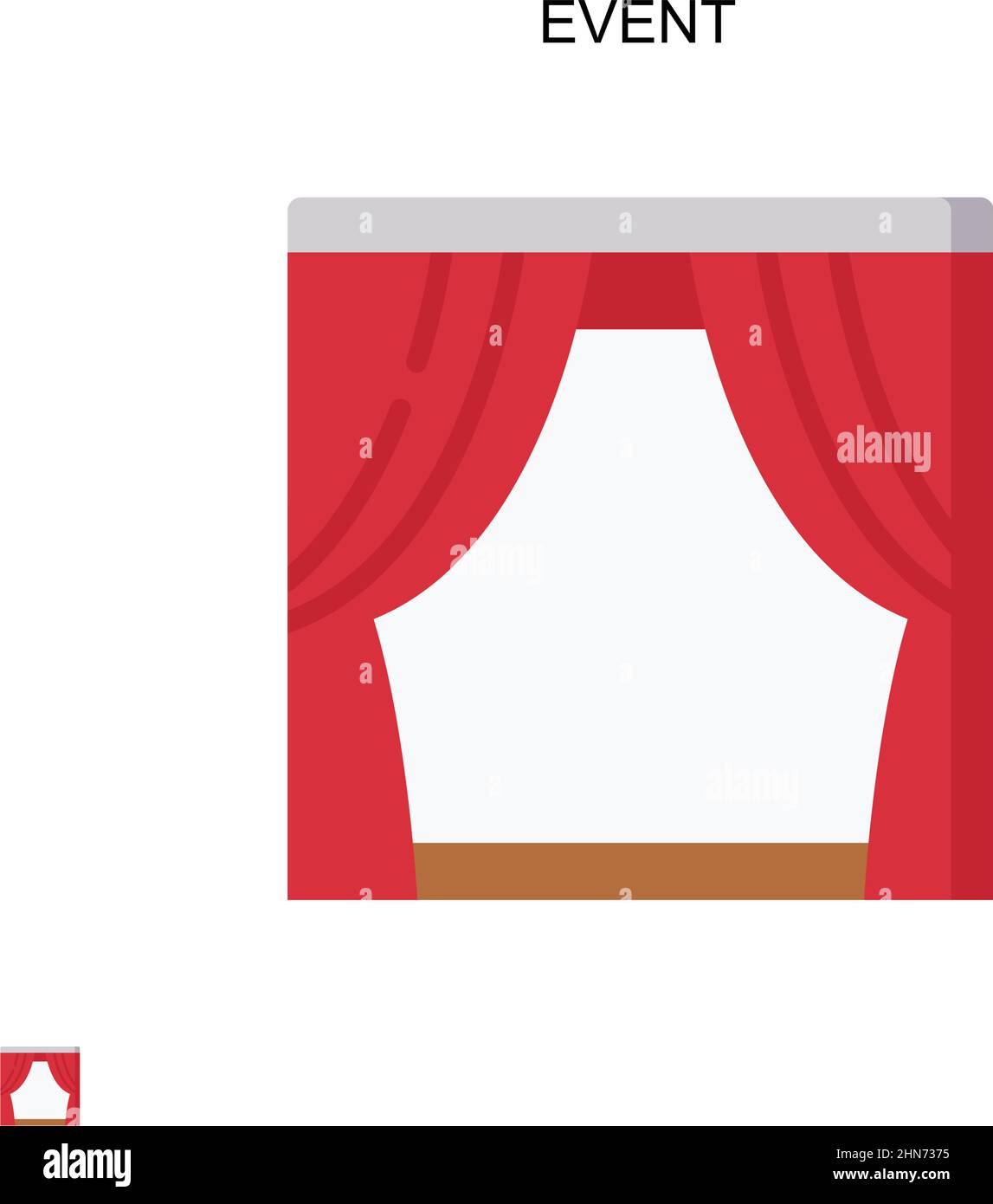 Event Simple vector icon. Illustration symbol design template for web ...