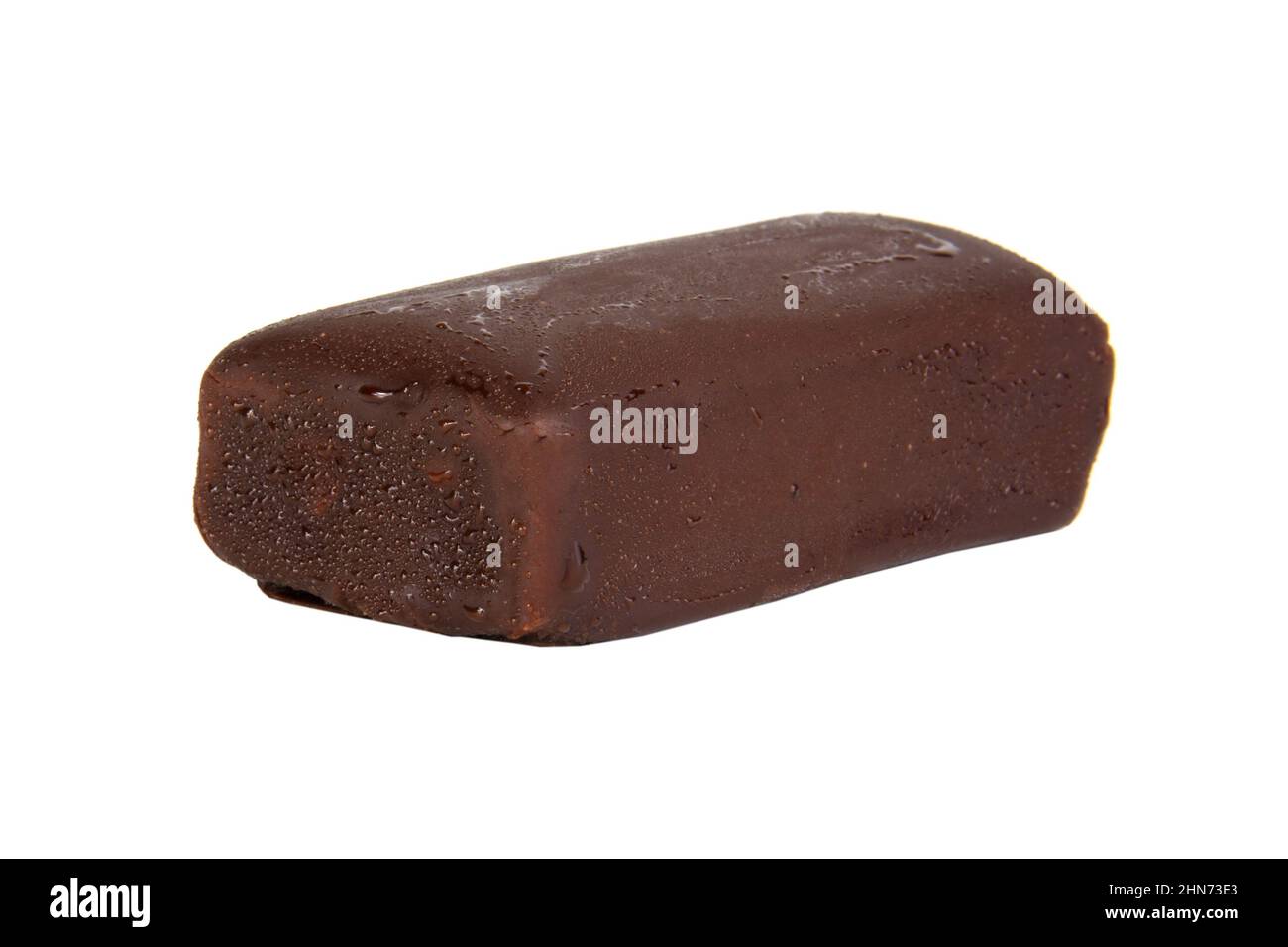 Chocolate glazed curd bar isolated on the white background Stock Photo ...
