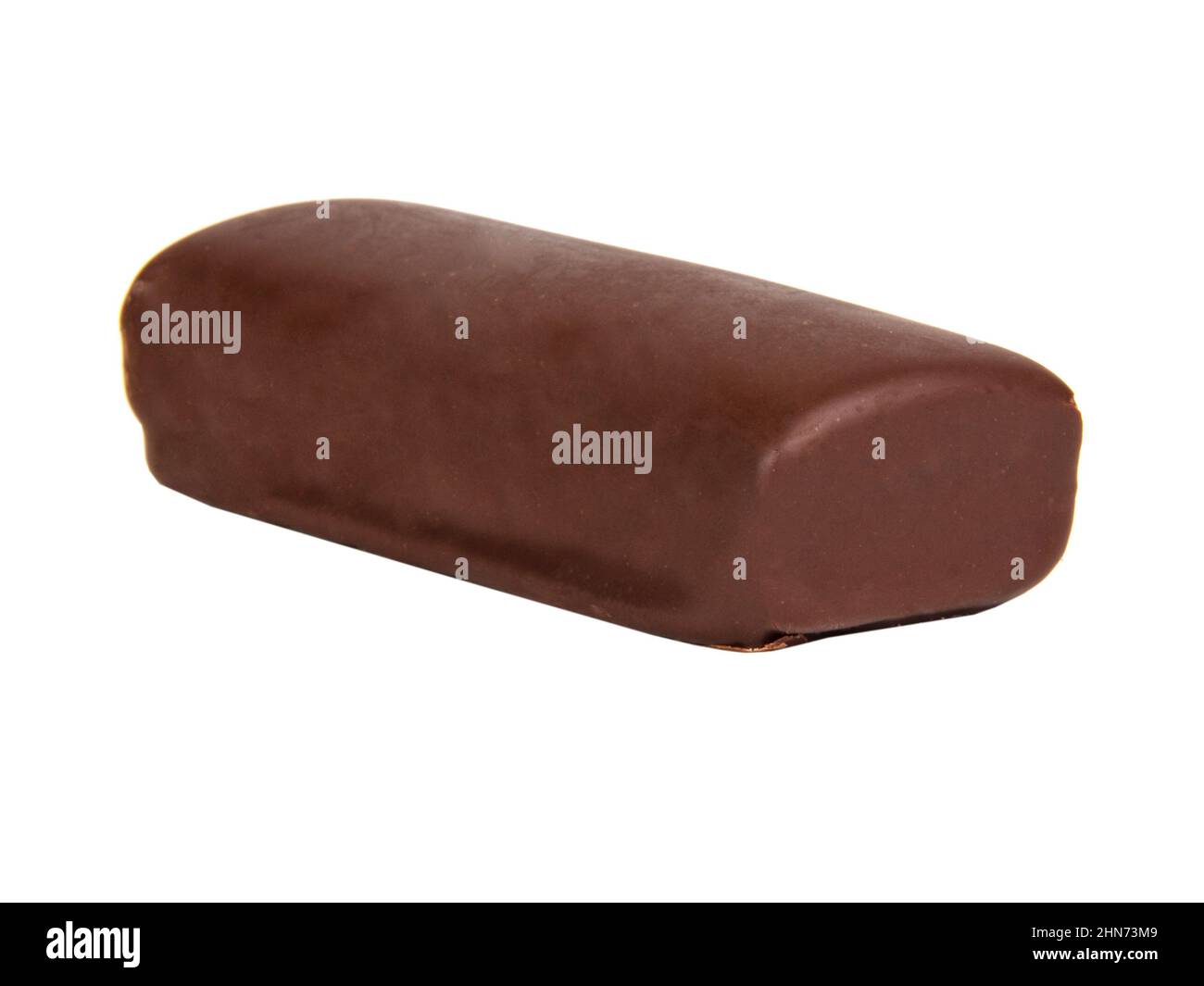 Chocolate glazed curd bar isolated on the white background Stock Photo ...