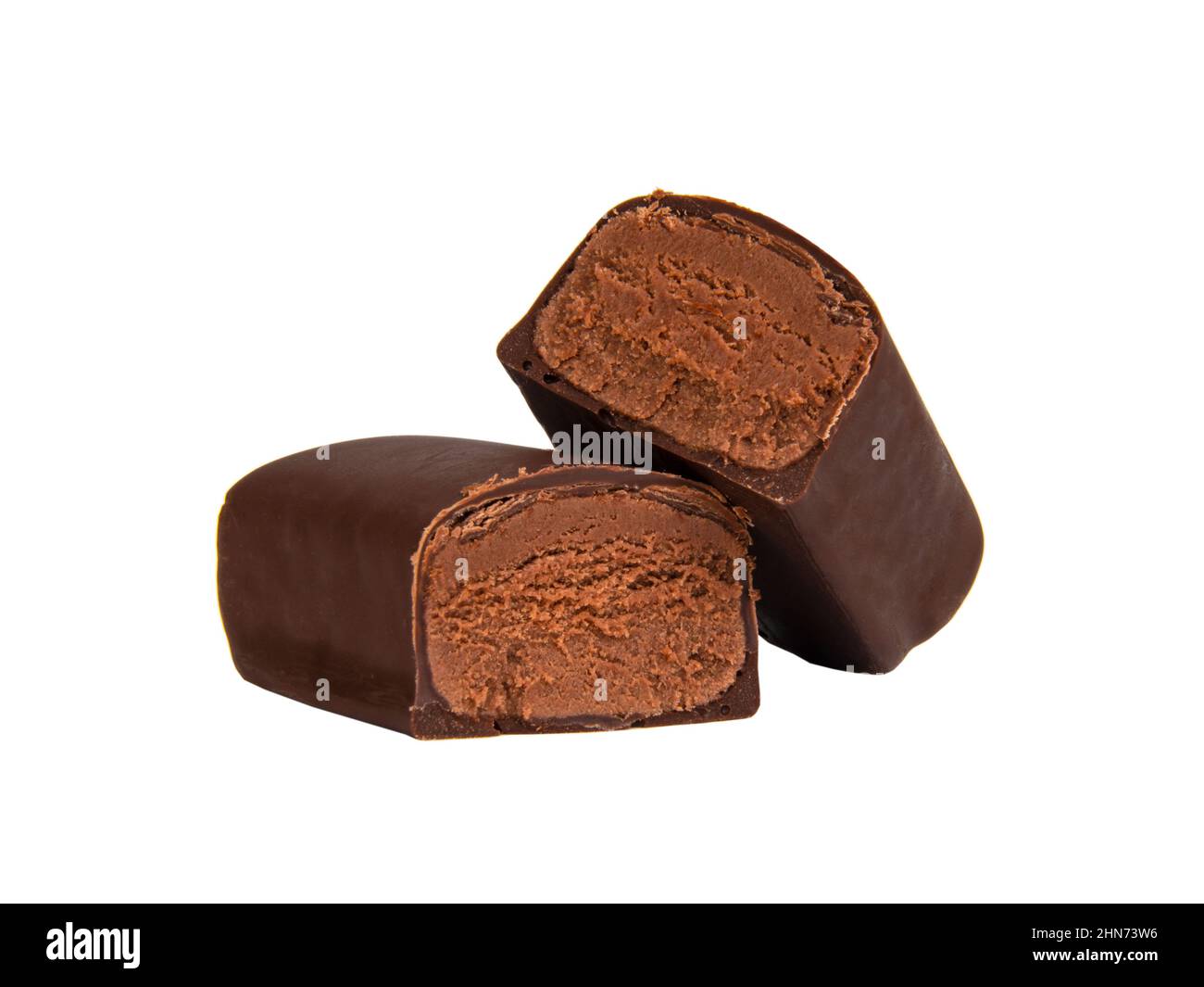 Chocolate glazed curd bar isolated on the white background Stock Photo ...