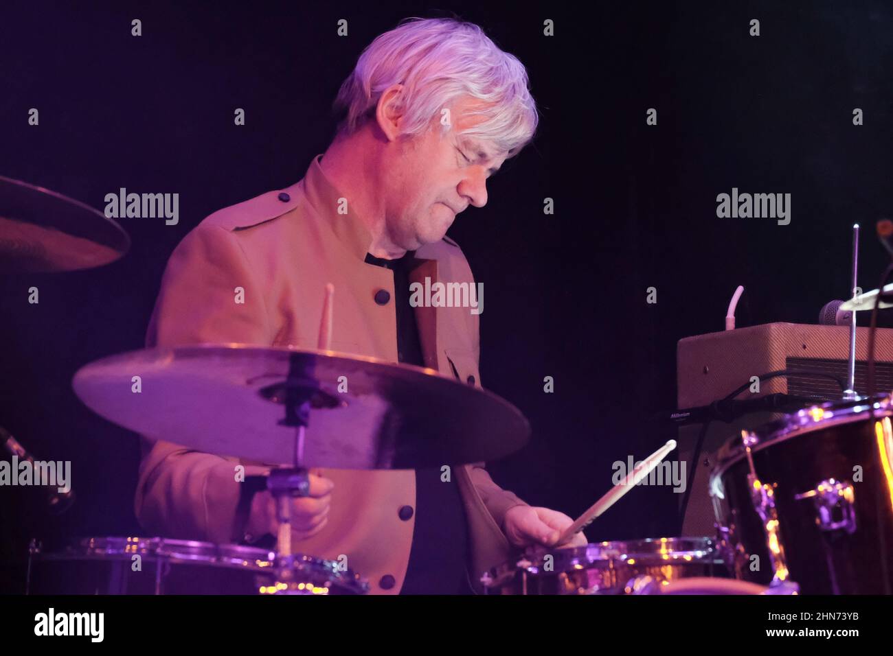 Southampton, UK. 12th Feb, 2022. Tony Barbados, drummer with British ...