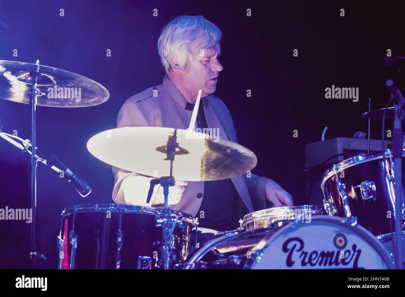 Southampton, UK. 12th Feb, 2022. Tony Barbados, drummer with British ...