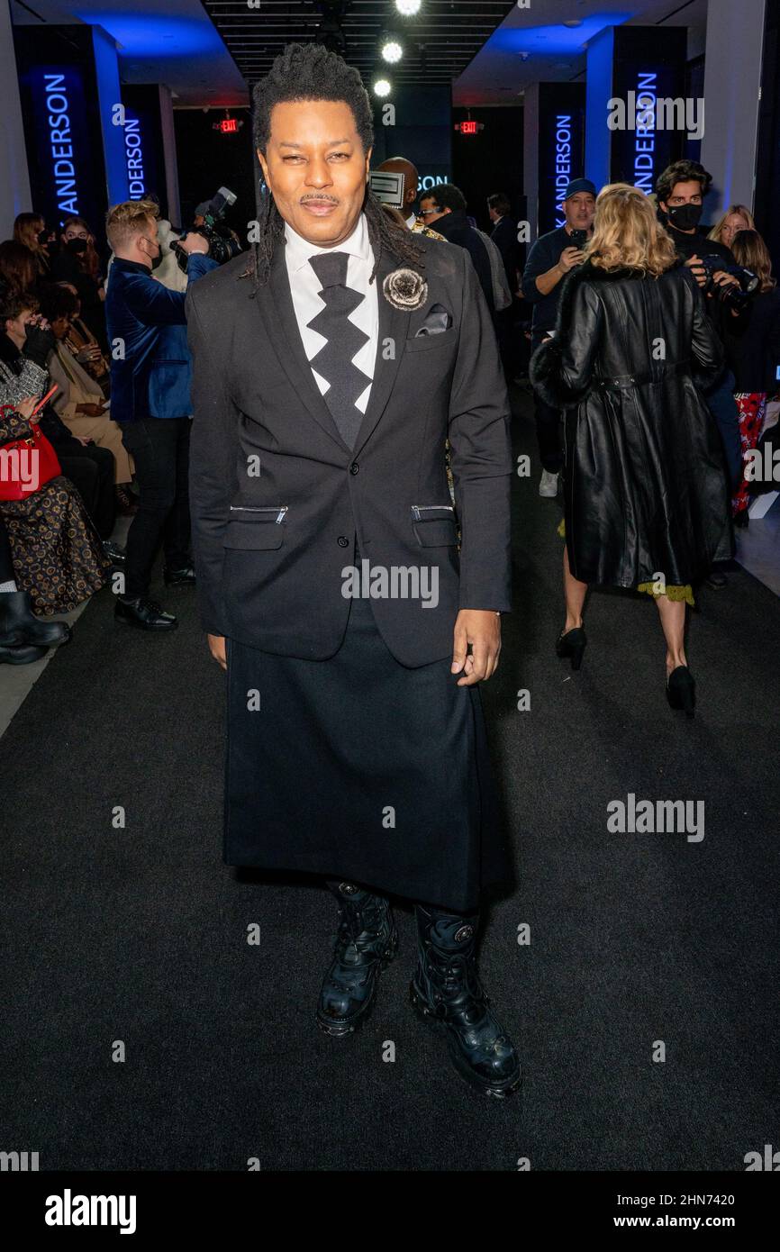 Ty-Ron Mayes attends the Frederick Anderson NYFW AW22 Runway Show at ...