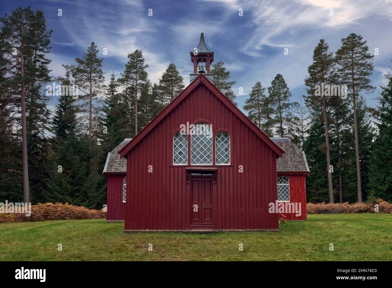 Altyre Red Chapel Stock Photo - Alamy