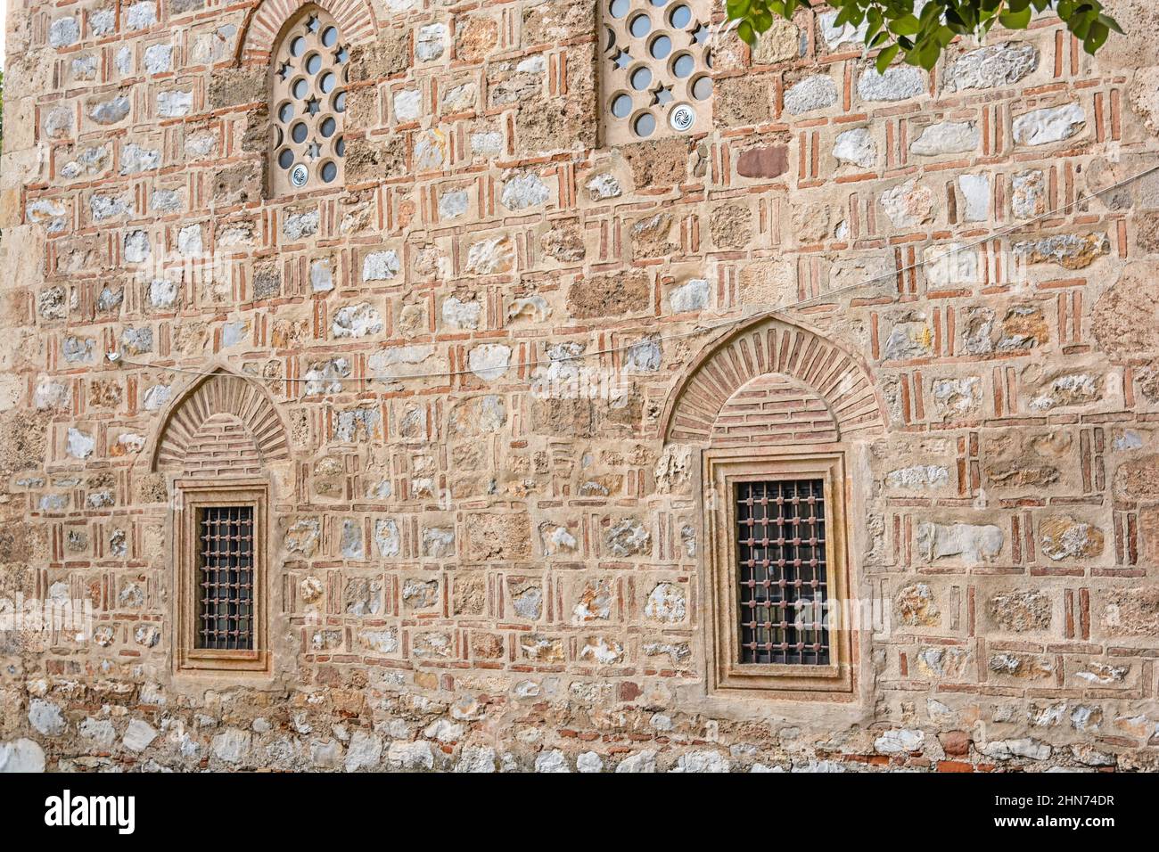The four windows of ancient building Stock Photo - Alamy