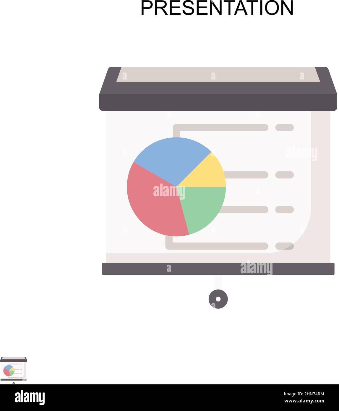 Presentation Simple Vector Icon Illustration Symbol Design Template For Web Mobile Ui Element