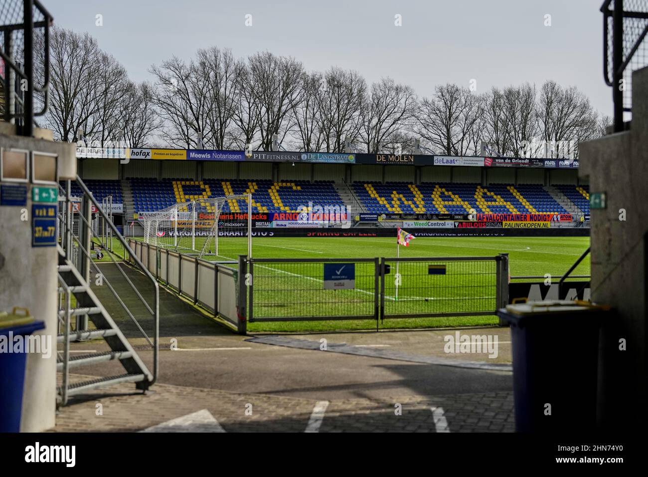 Waalwijk - stadium view during the match between RKC Waalwijk v ...