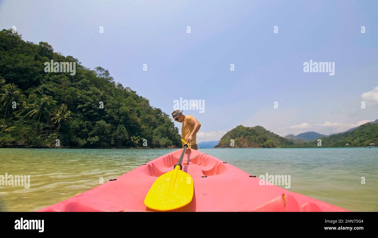 Man pulls plastic boat hi-res stock photography and images - Alamy