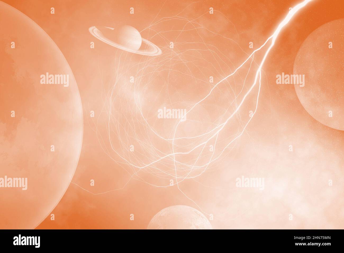 travelling throuh the space - Purple Planet, Saturn and Universe ...