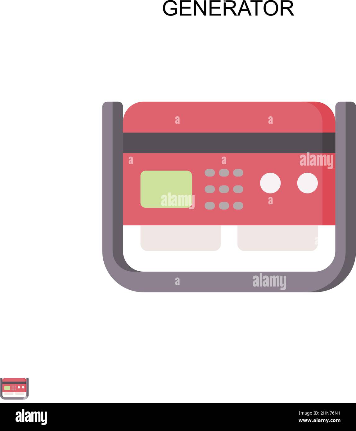 Portable generator Stock Vector Images - Alamy