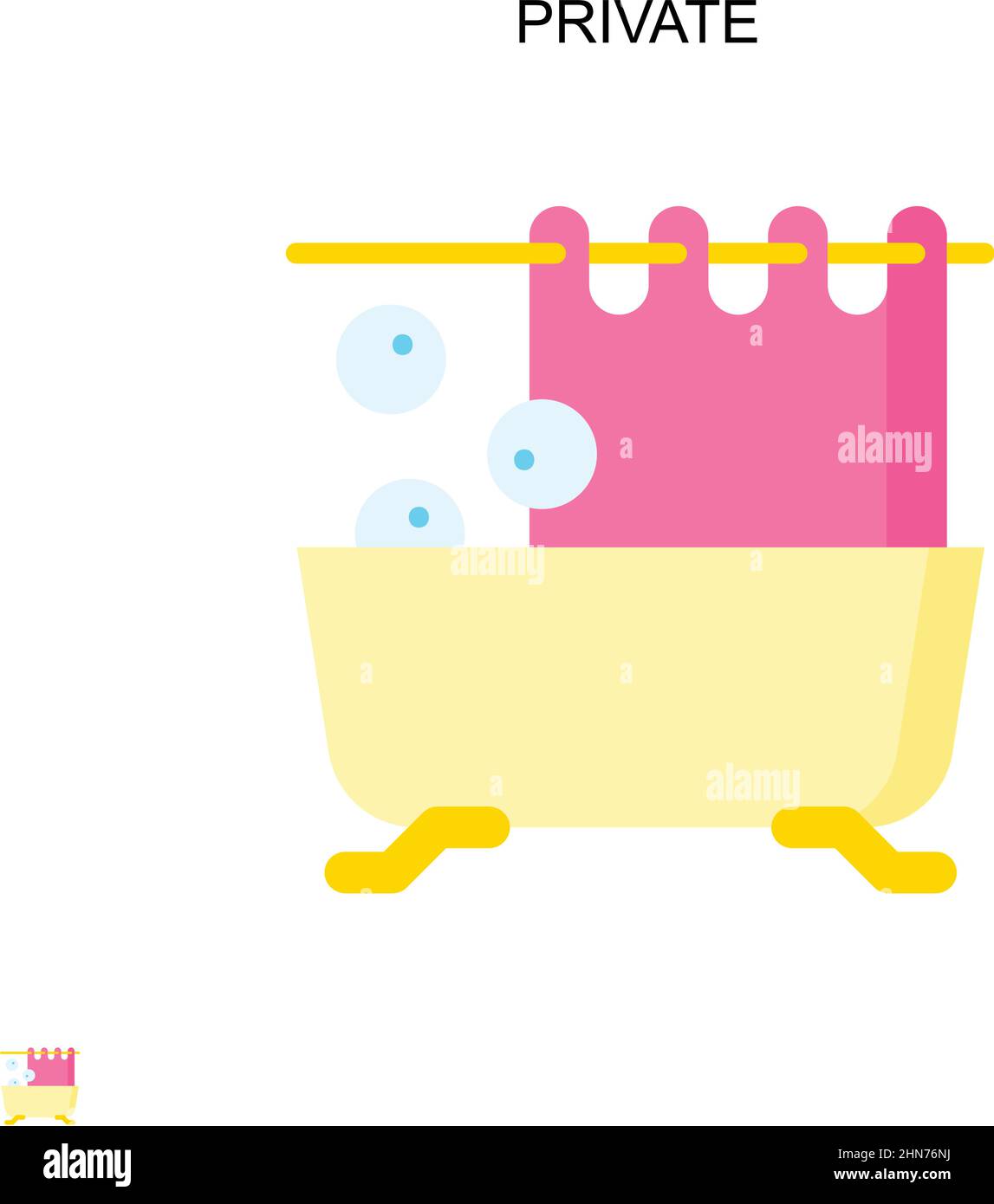 Private Simple vector icon. Illustration symbol design template for web ...