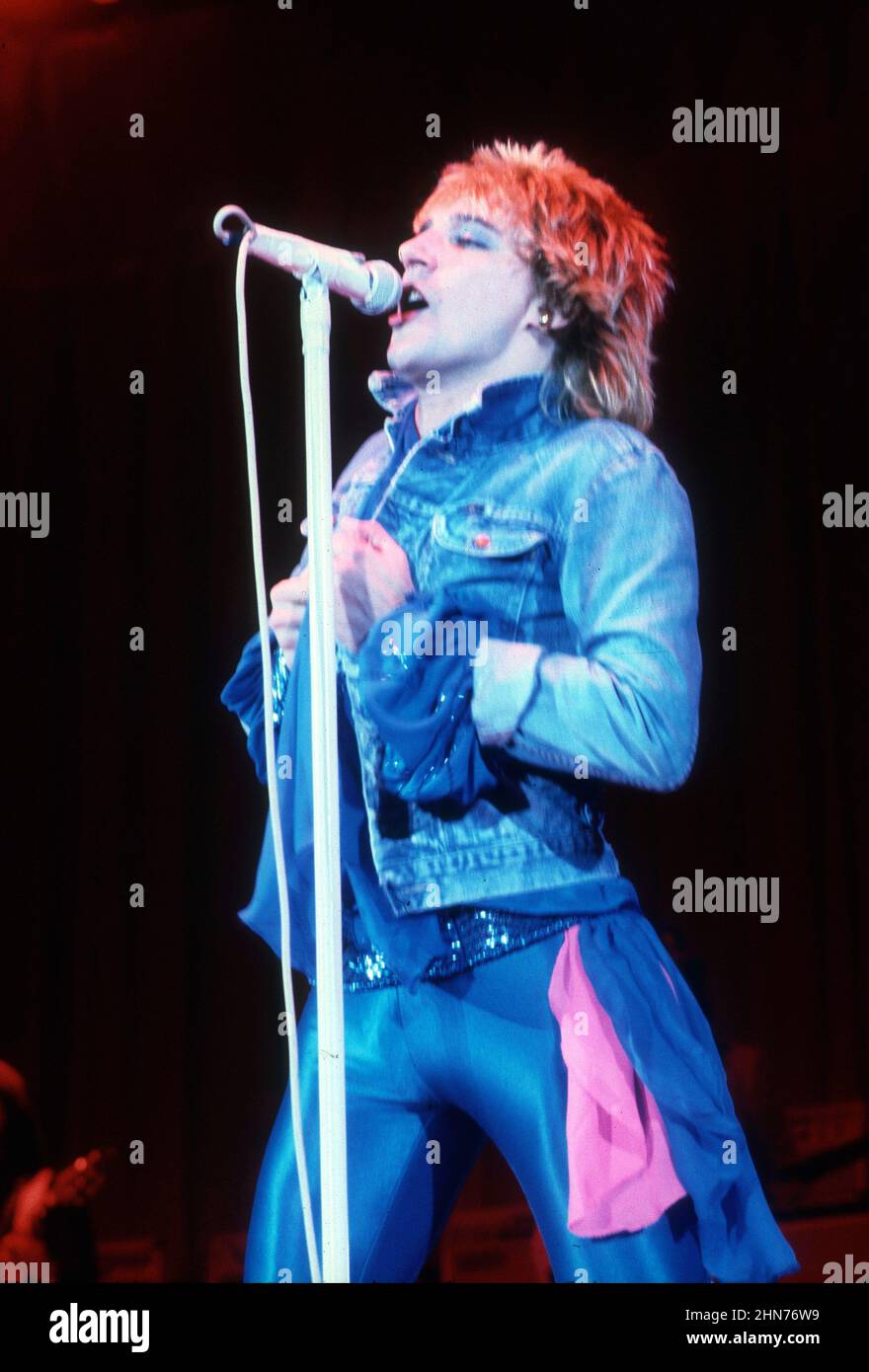 LOS ANGELES, CA - 1970s: Rod Stewart performing in Concert circa 1970's ...