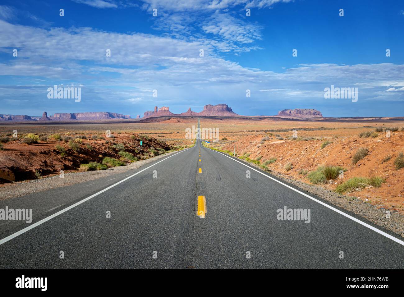 The Road to Monument Valley Stock Photo - Alamy