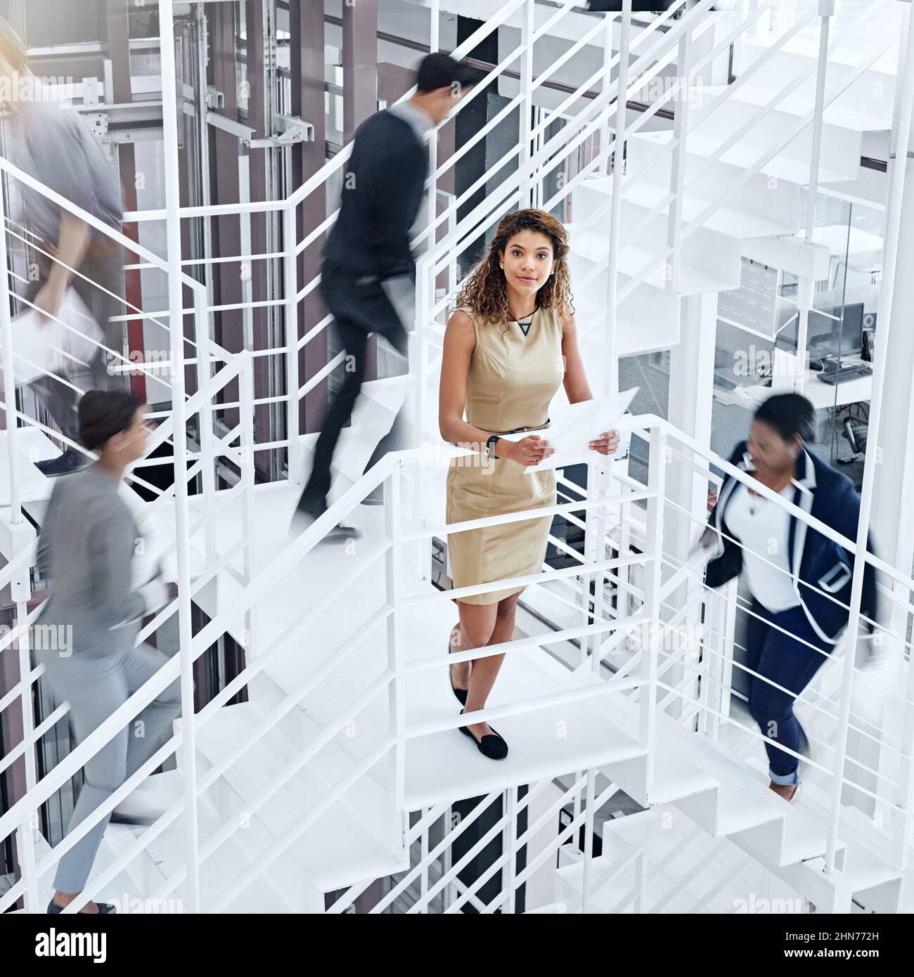 Shes a calm amongst the office storm. Portrait of a young professional ...