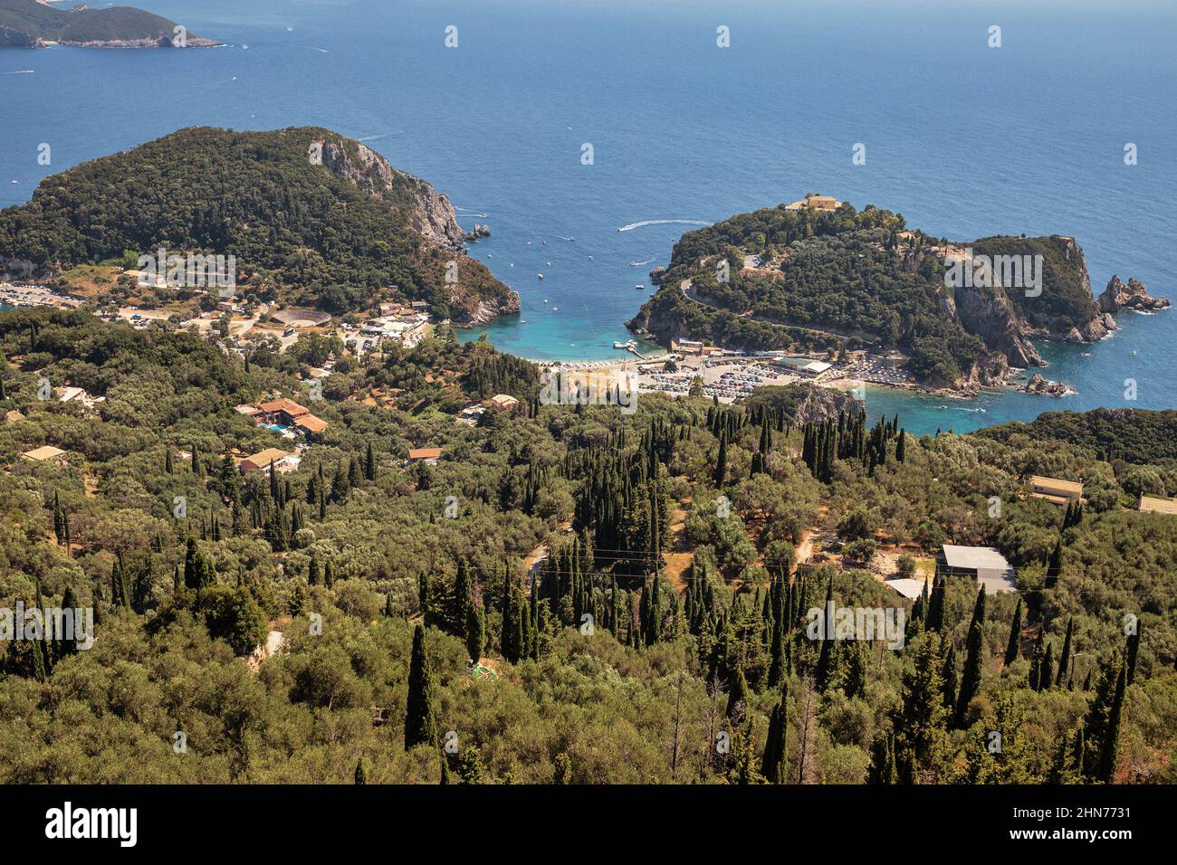 Corfu island aerial hi-res stock photography and images - Alamy
