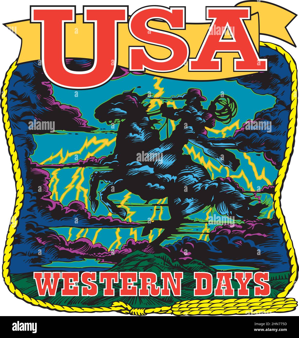 Usa western Cut Out Stock Images & Pictures - Alamy