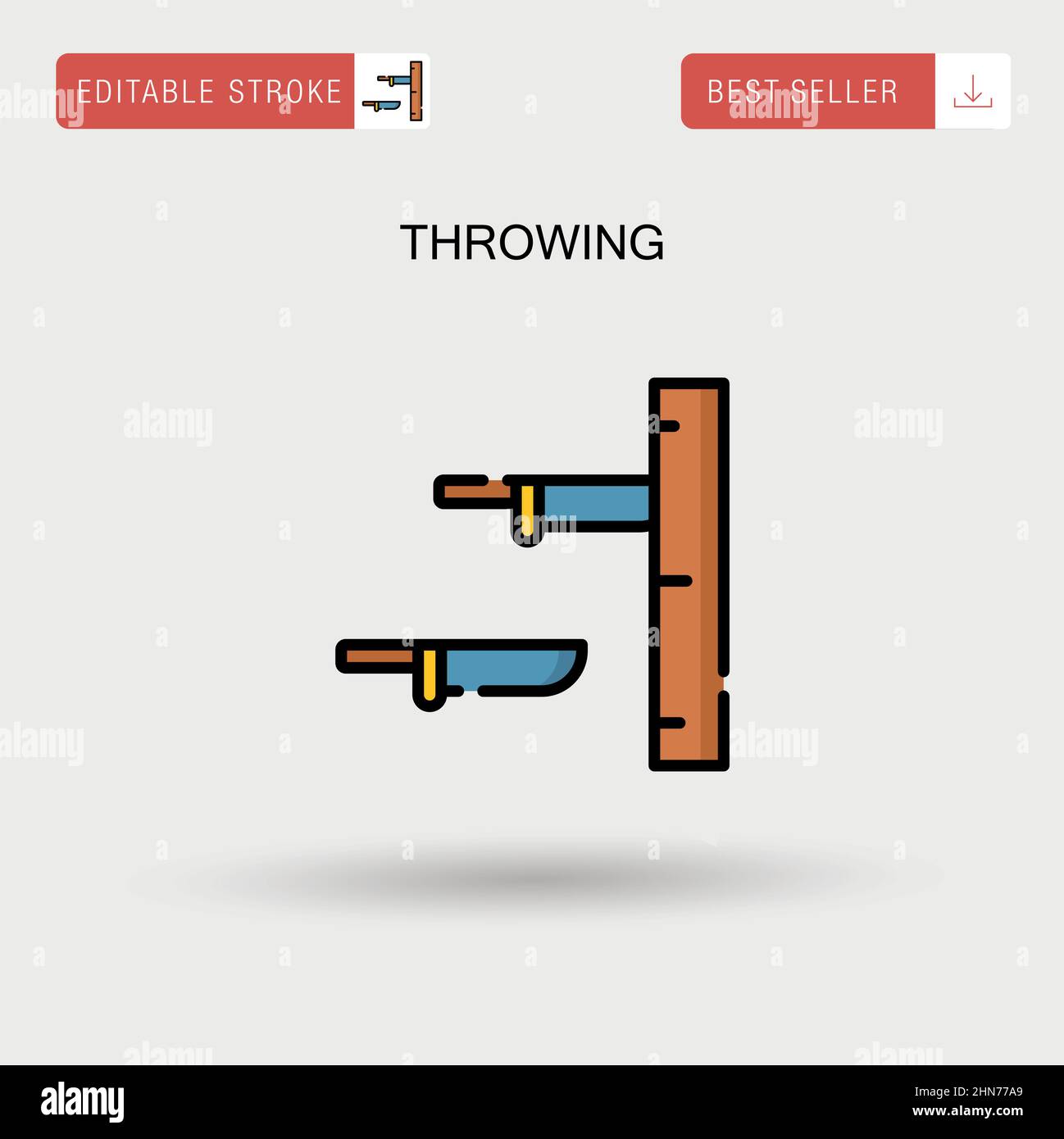 Person throwing food bin Stock Vector Images - Alamy