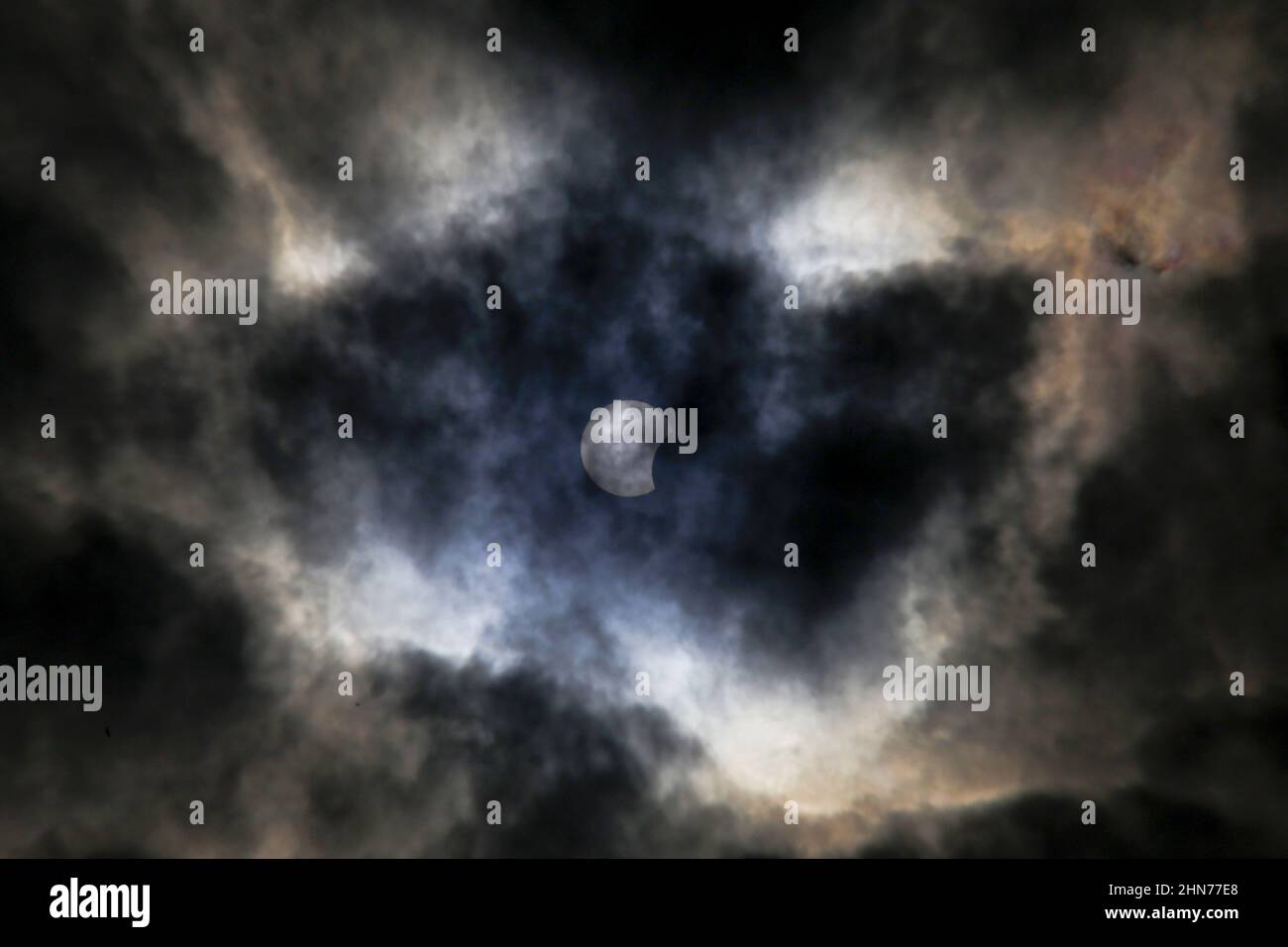 Moon through smoke hi-res stock photography and images - Alamy