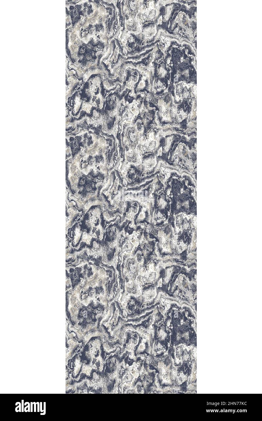 Grey tonal marbled seamless vertical border edge. Random stone rock ...