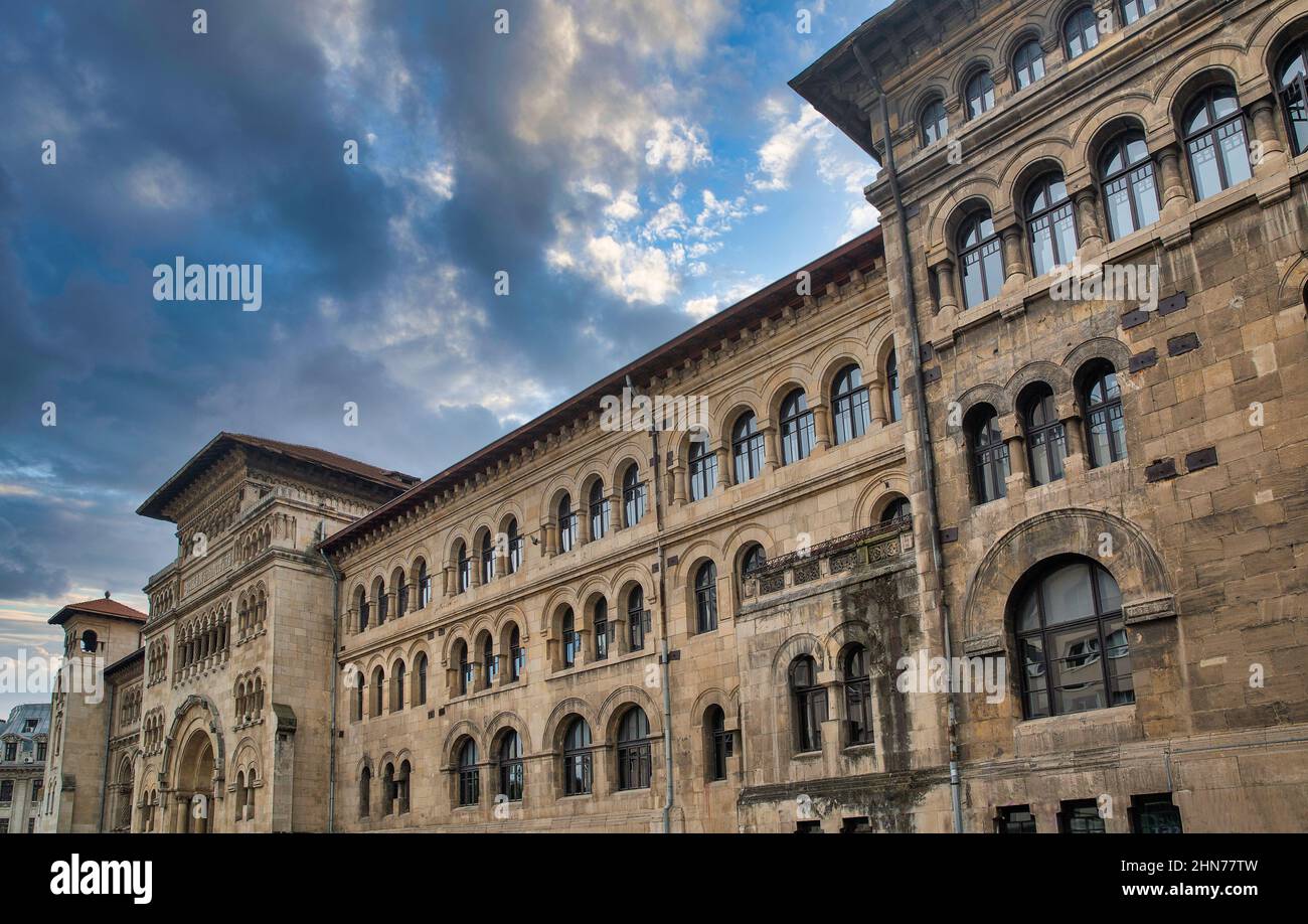 University School of architecture building in Bucharest, Romania Stock ...