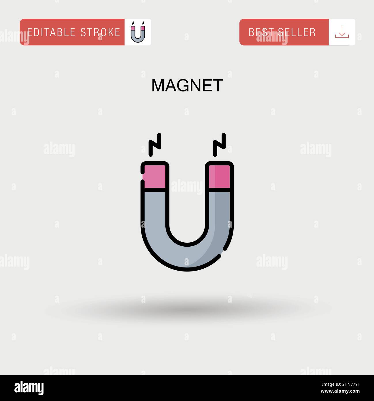 Magnet Simple vector icon Stock Vector Image & Art - Alamy