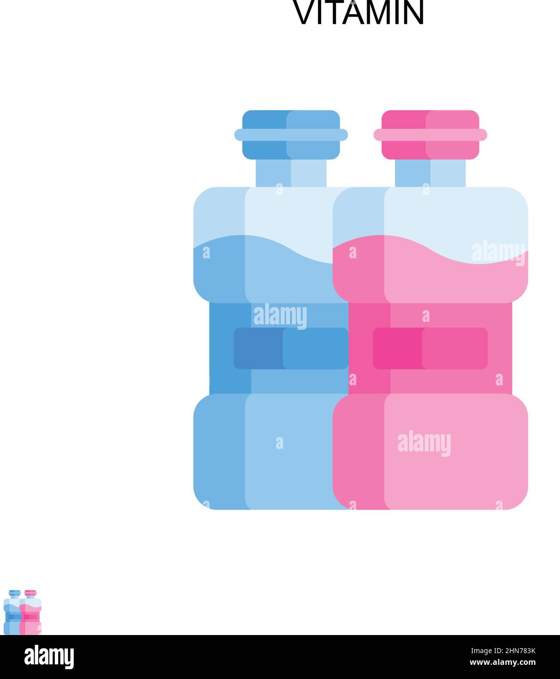 Vitamin Simple vector icon. Illustration symbol design template for web ...