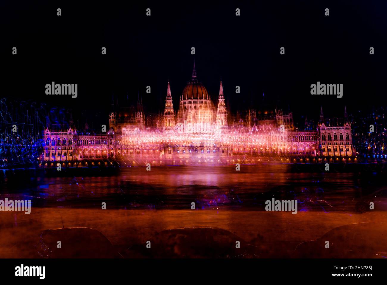 A magical view of the ancient city. A beautiful old building with ...