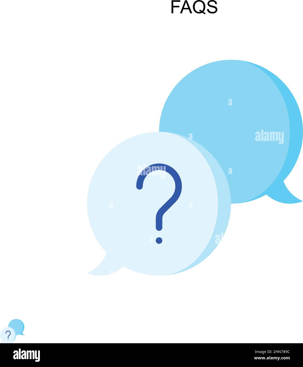 Faqs Simple vector icon. Illustration symbol design template for web ...