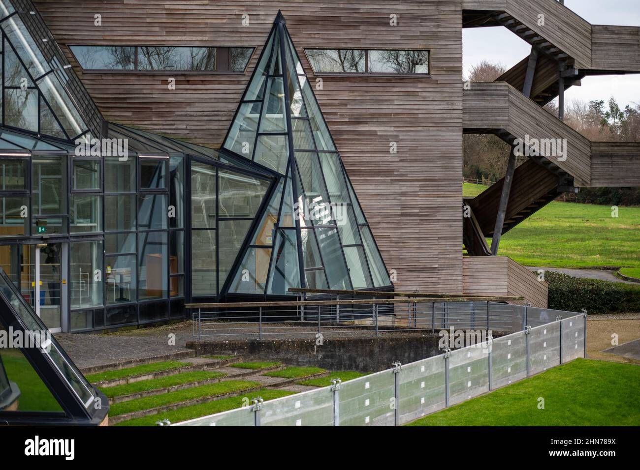 Glass and wood in building architecture, application and combination in ...