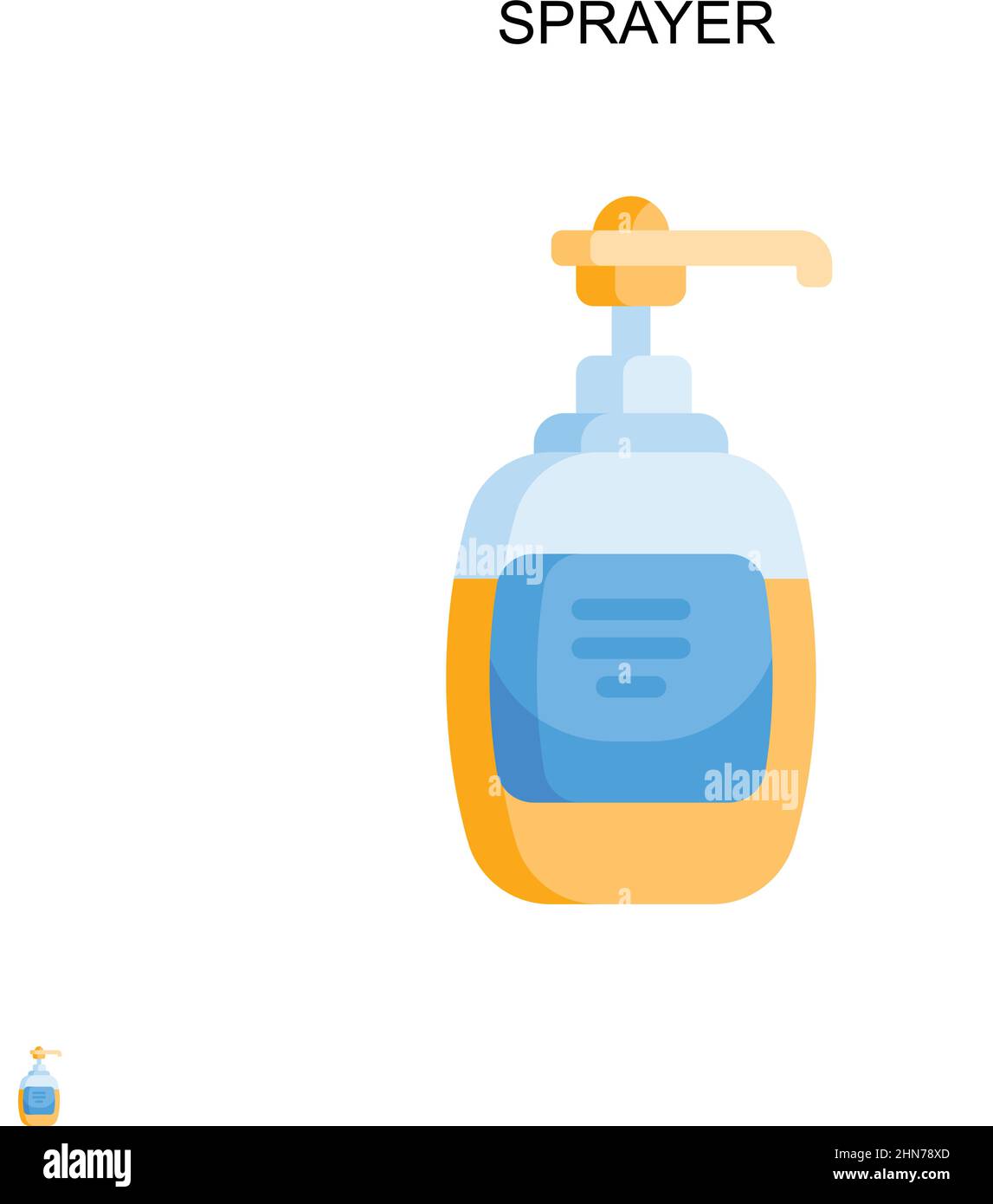 Sprayer Simple vector icon. Illustration symbol design template for web ...