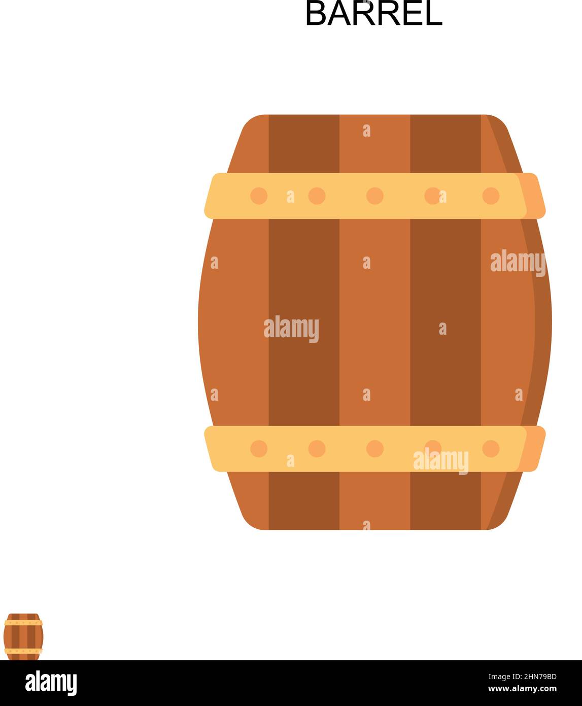 Barrel Simple vector icon. Illustration symbol design template for web ...