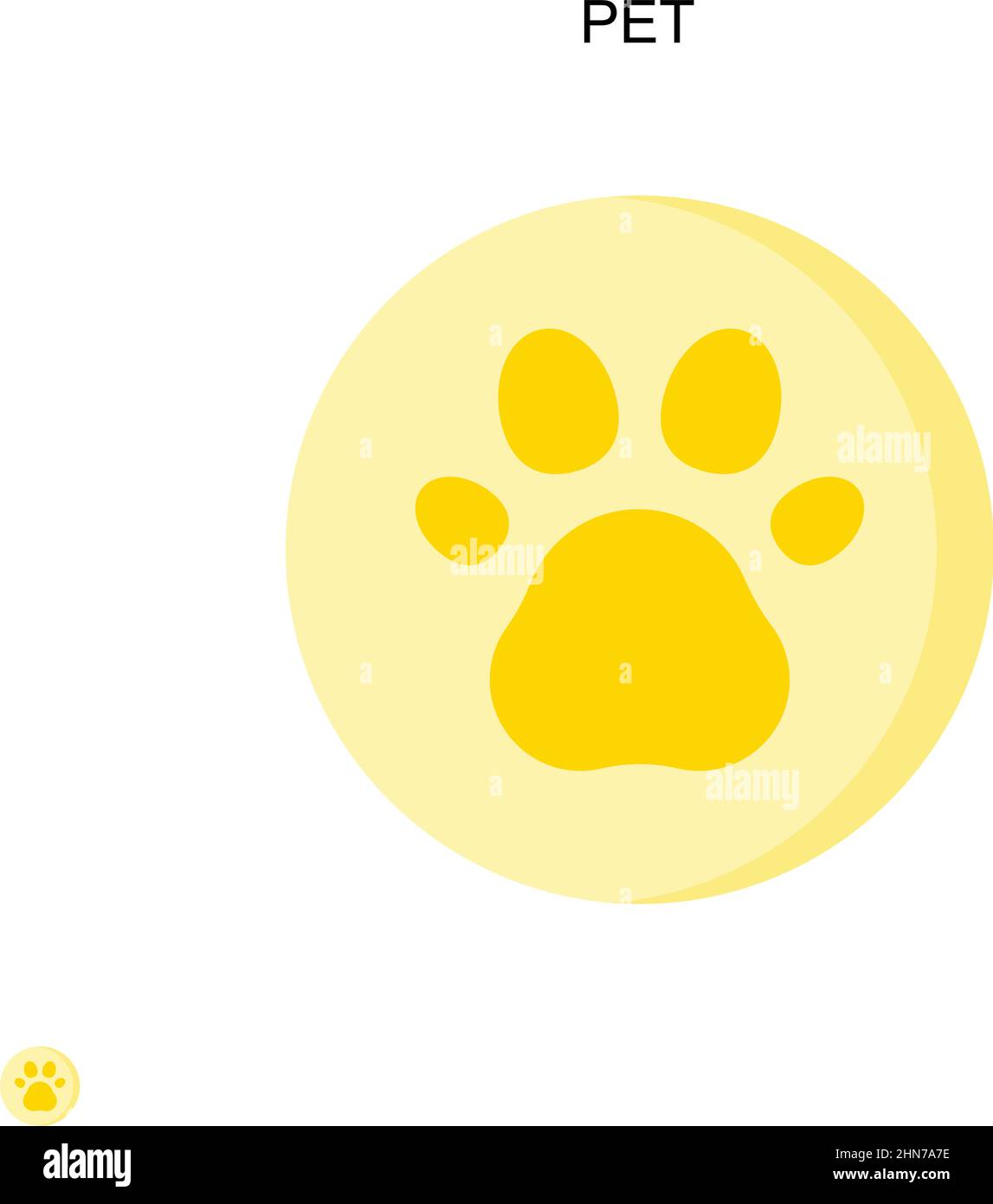 Pet Simple vector icon. Illustration symbol design template for web ...