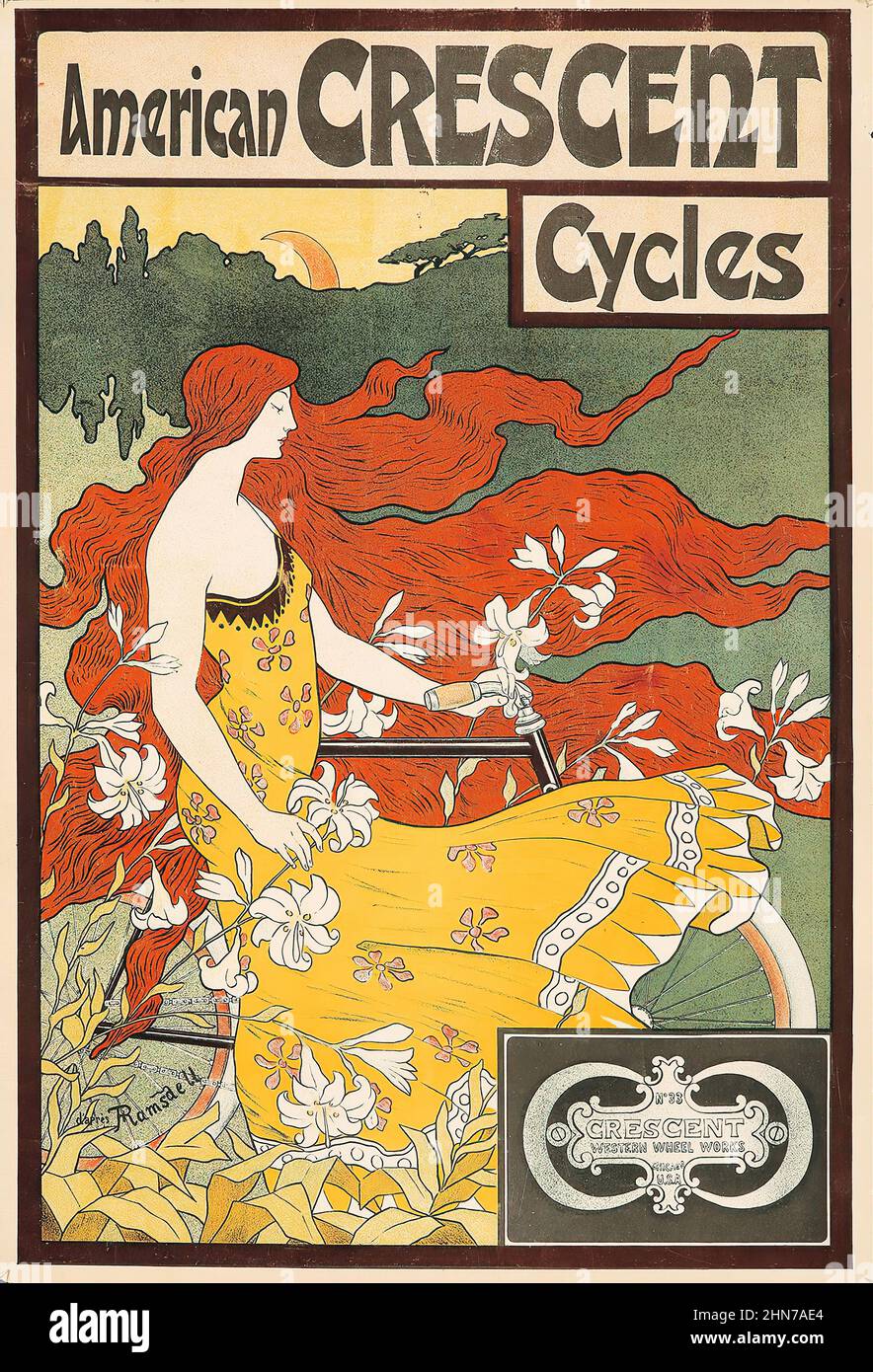 American Crescent Cycles (1899). FREDERICK WINTHROP RAMSDELL (American ...